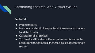 Augmented reality And Its Application | PPTX
