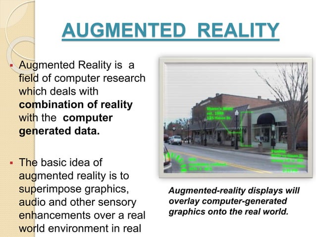 Augmented reality | PPT