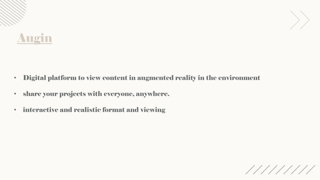 Augmented Reality (AR) with Augin Software.pptx | Augmented Reality ...