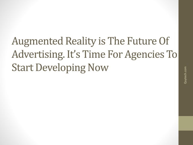 Augmented Reality in Print Advertisement - Create Memorable User ...