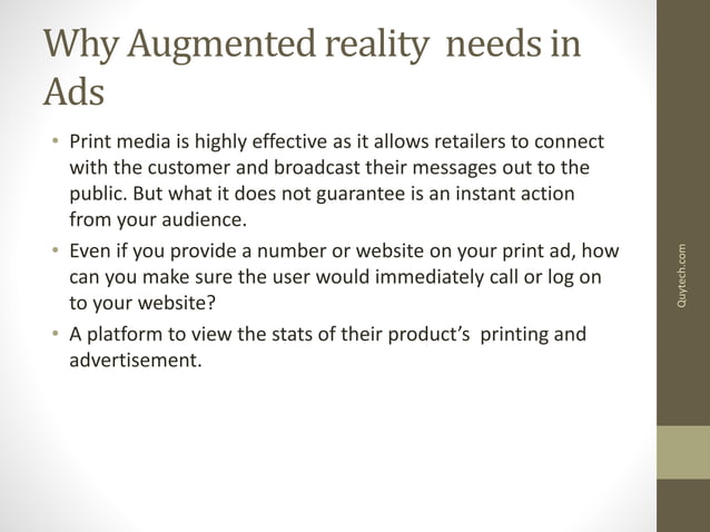 Augmented Reality in Print Advertisement - Create Memorable User ...