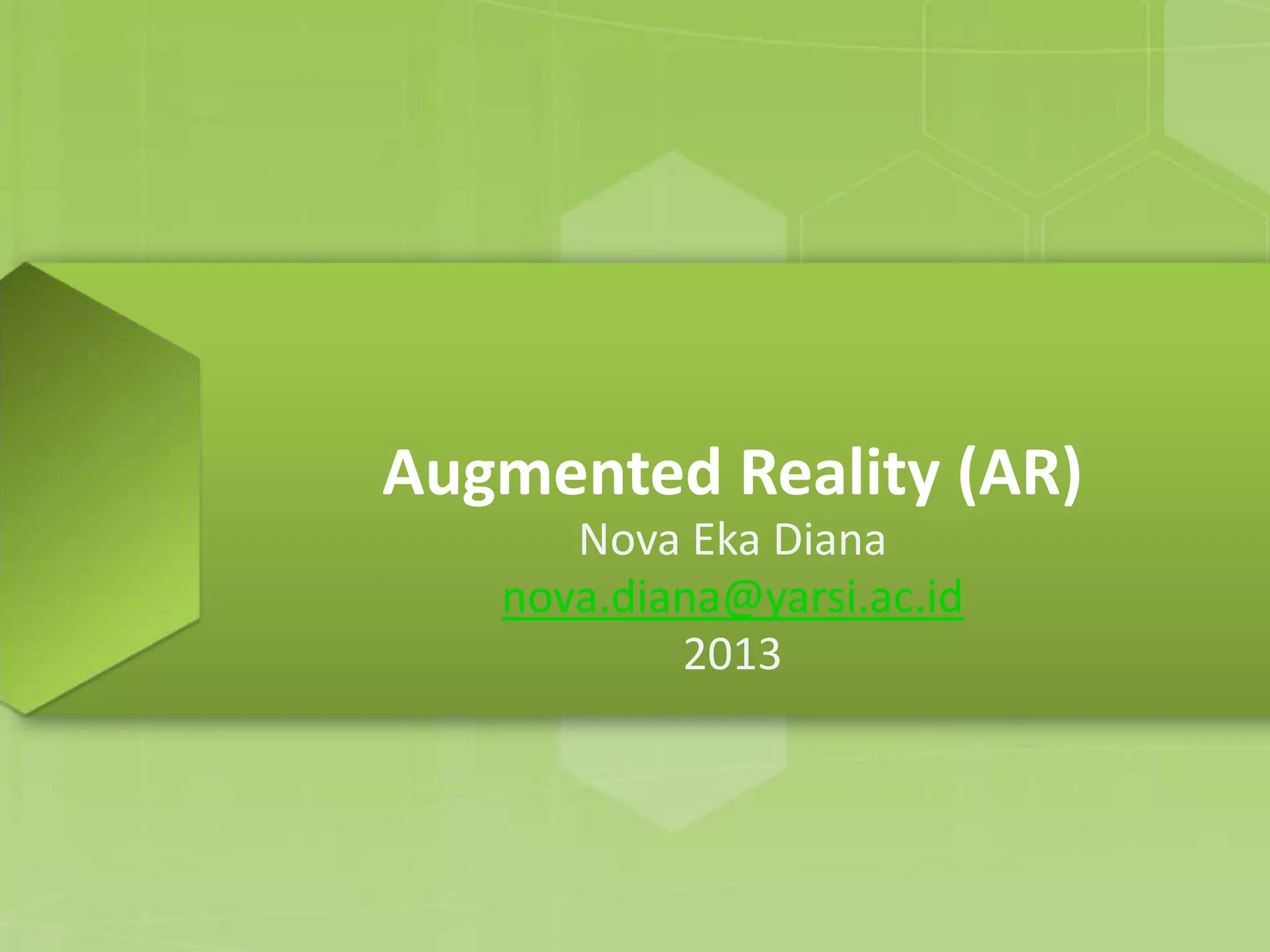 Augmented reality (ar) introduction | PPT