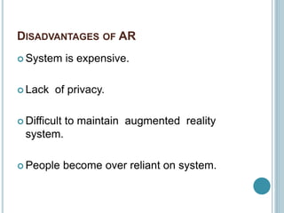 AUGMENTED REALITY AND RELATED CONCEPTS (ar)nauman | PPTX