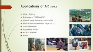 Augmented reality(ar) seminar | PPTX