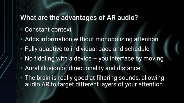 Hearing Voices: An Overview of Augmented Reality Audio | PDF