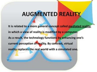 Augmented reality using Triggered by Image Recognition | PPT