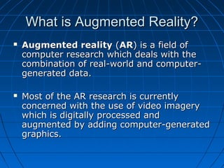 Augmented reality | PPT
