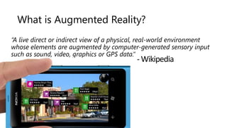AR: A view of the future with Microsoft technologies | PPT