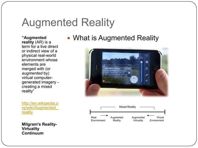 Augmented Reality Fieldtrips | PPTX | Augmented Reality | Technology & Computing