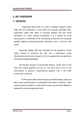 Augmented reality report | DOCX