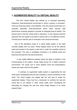 Augmented reality report | DOCX