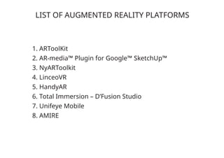 Augmented reality for architectural visualisation | PDF