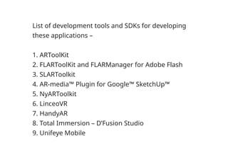 Augmented reality for architectural visualisation | PPT