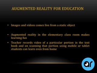 Augmented Reality in Education | PPTX
