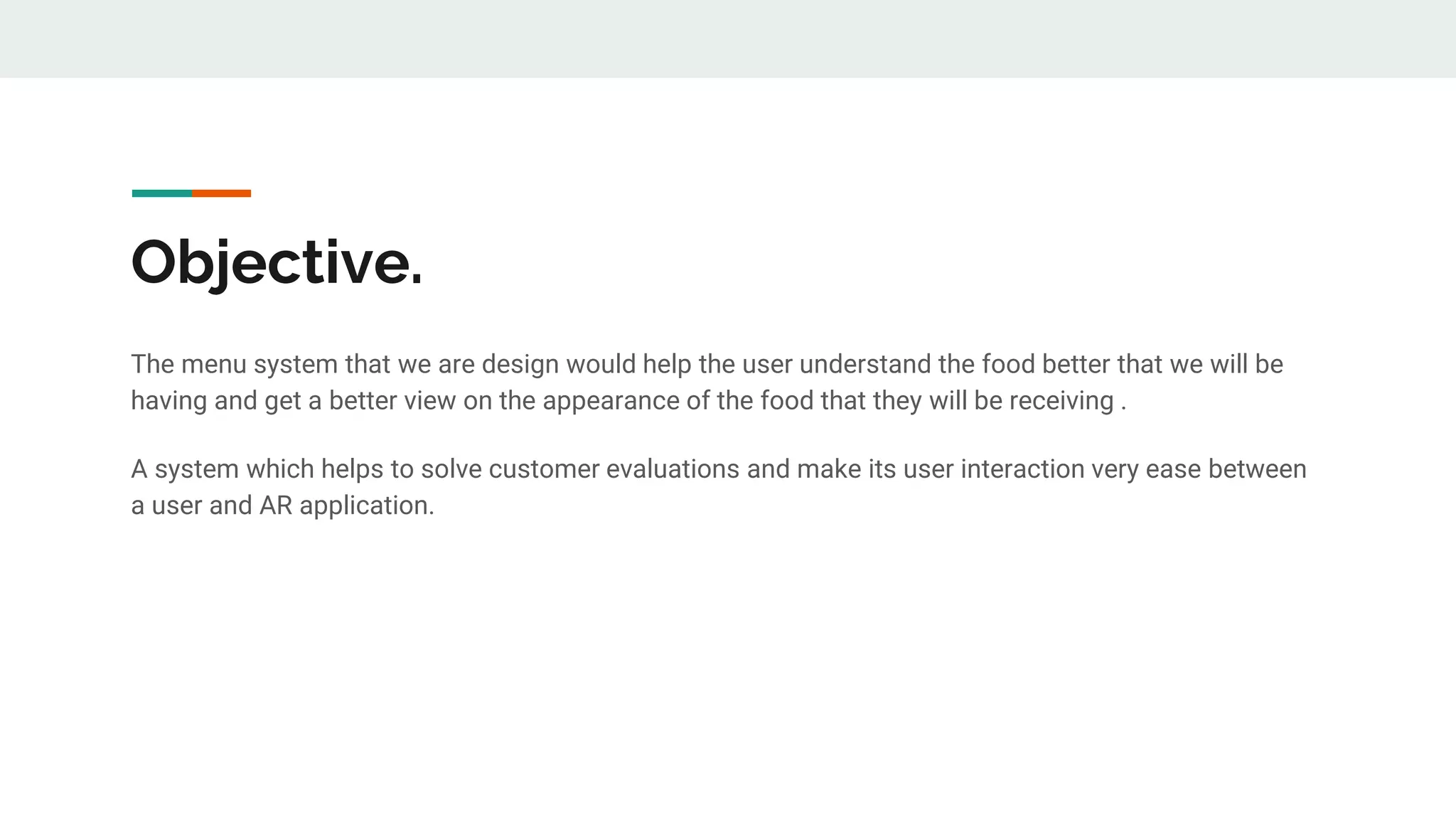 Augmented Reality in Restaurant Menus and Food Application | PPTX