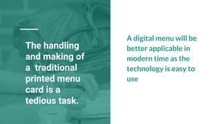 Augmented Reality in Restaurant Menus and Food Application | PPTX
