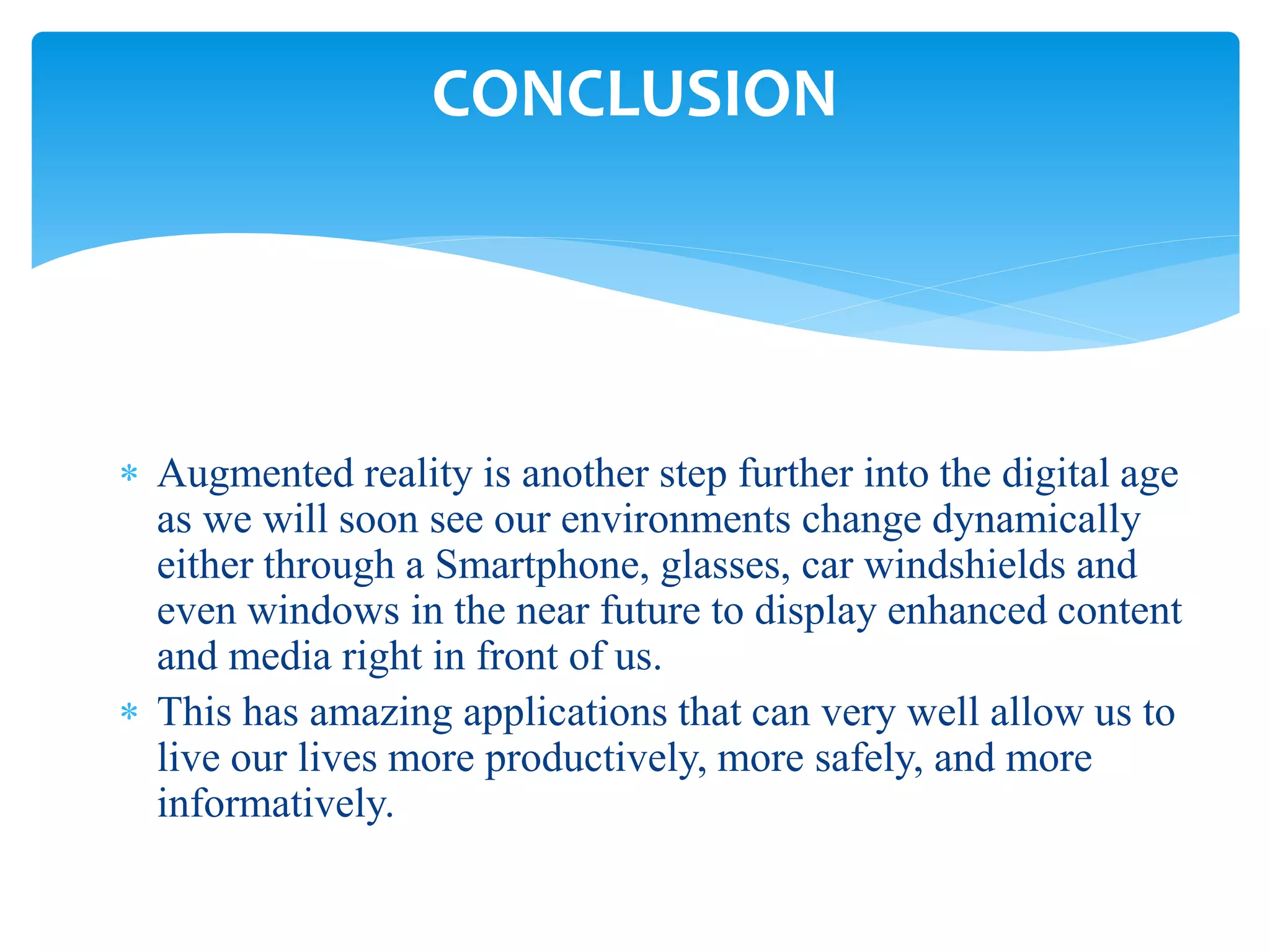 Augmented reality ppt | PPTX