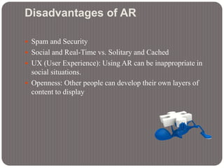 Augmented reality ppt | PPT