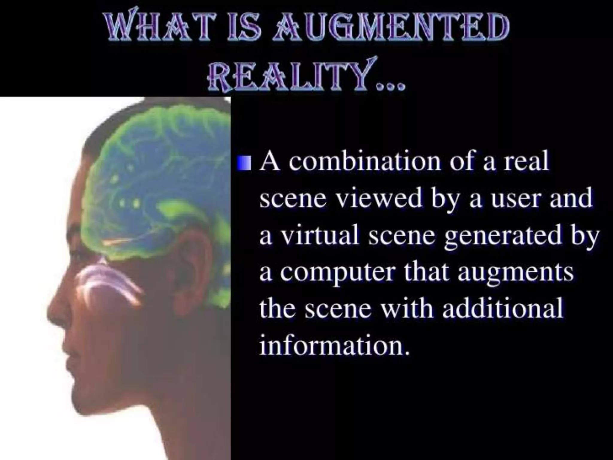 Augmented reality ppt | PPT