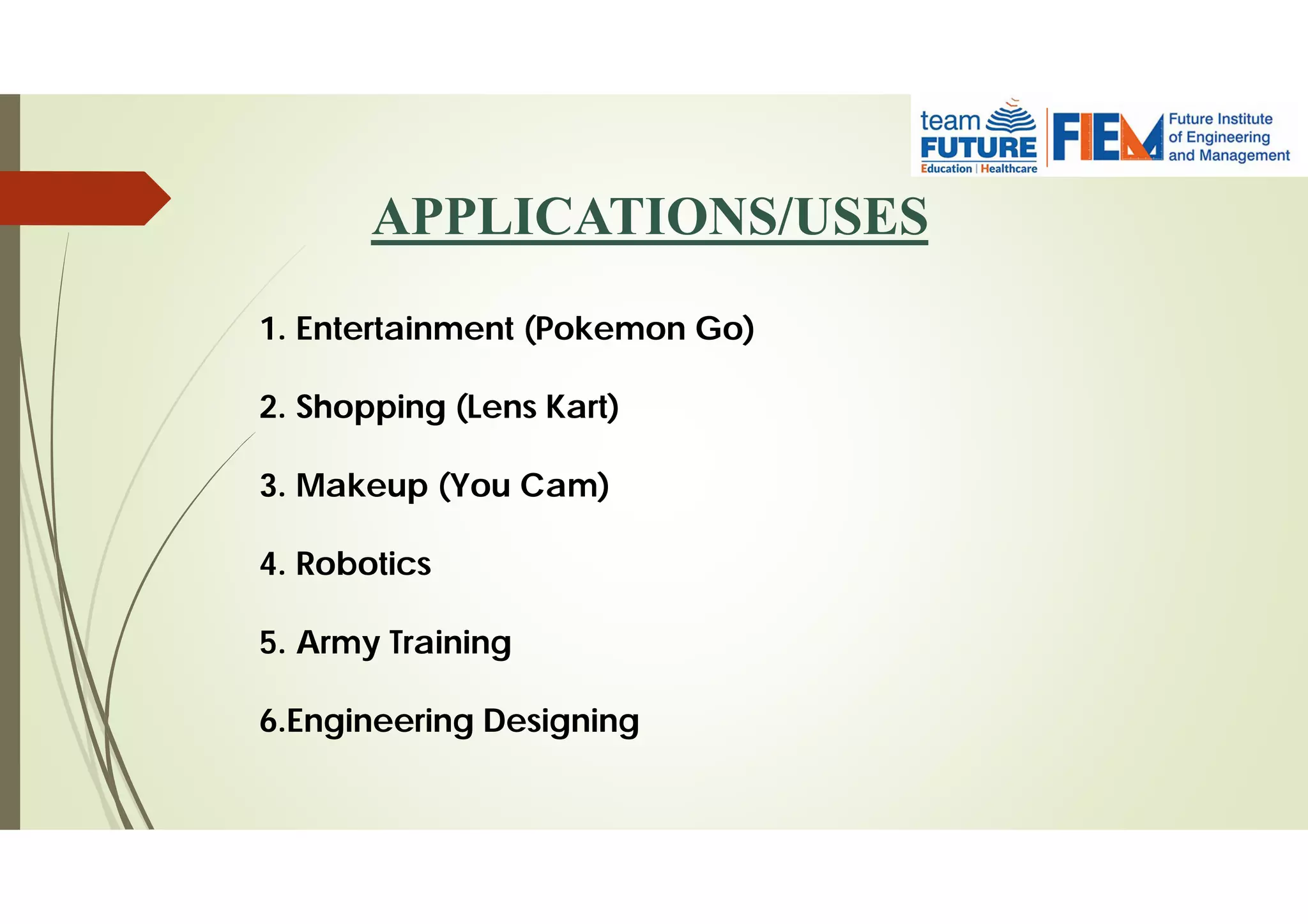 Augmented reality(ppt) | PPT