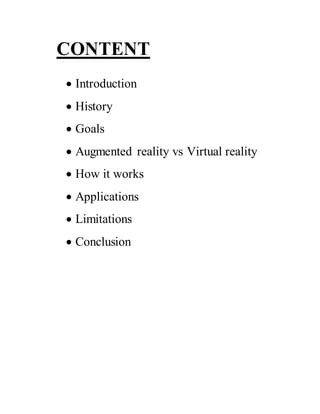 Augmented reality report | PDF