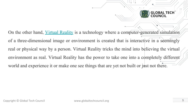 Augmented Reality Vs Virtual Reality Differences And Similarities Pdf