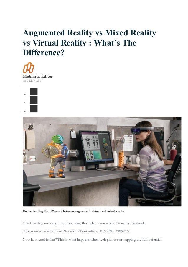 Augmented reality vs mixed reality vs virtual reality