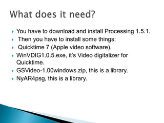 Augmented reality with processing. Oriol Pla | PPT
