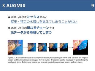 論文要約：AUGMIX: A SIMPLE DATA PROCESSING METHOD TO IMPROVE ROBUSTNESS AND ...