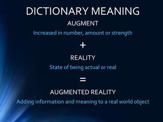 Augmented Reality - 8th Mass Media | PPTX | Augmented Reality ...