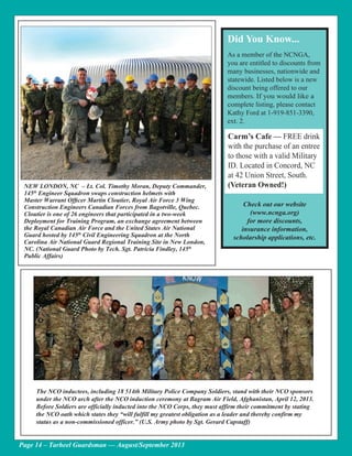 August/September 2013 Tarheel Guardsman | PDF