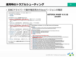 ASTERIA WARP運用Tips「RDB連携時のトラブルシューティング 」 | PPTX