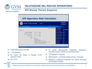 valutazione del rischio operatorio in cardiochirurgia nella stenosi ...