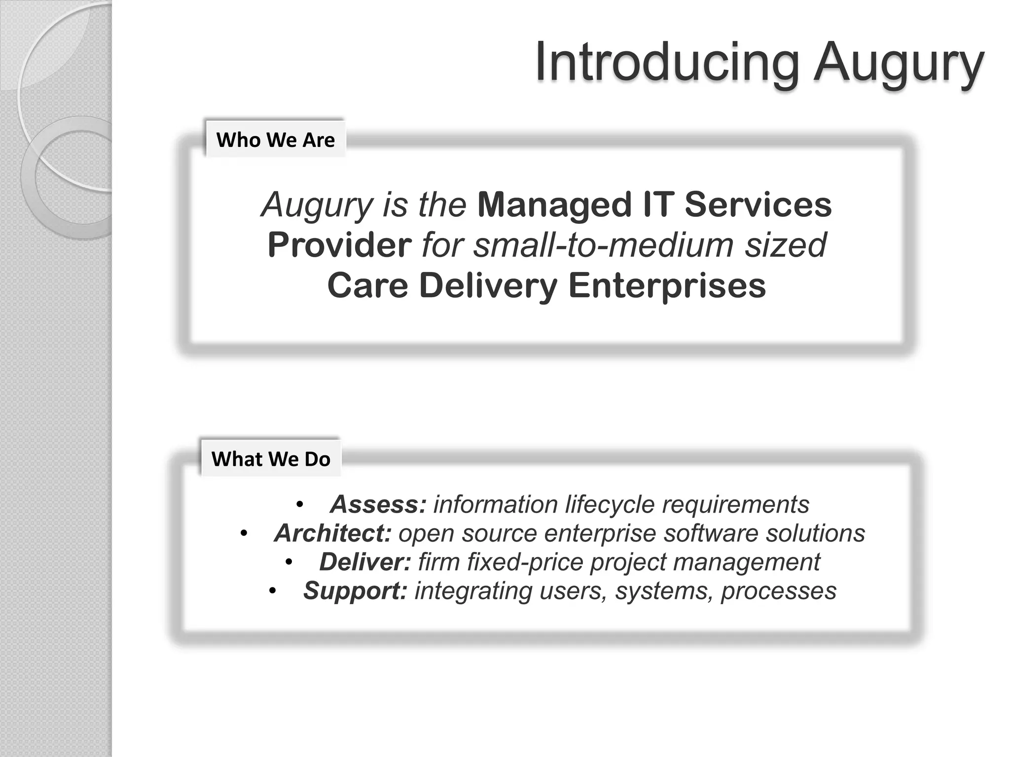 Introduction to Augury Managed Services | PDF