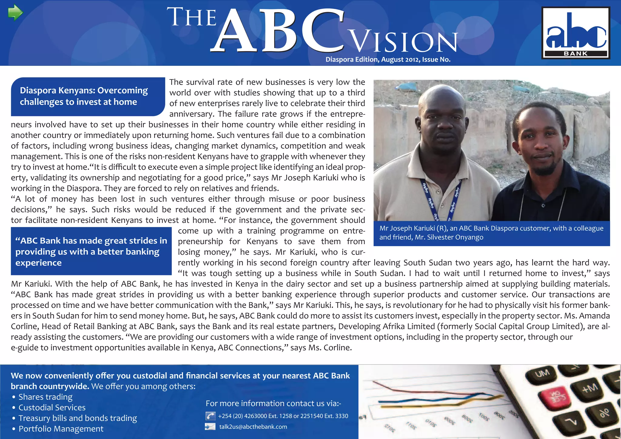 The ABC Vision Diaspora Edition August 2012 | PDF