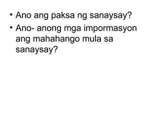 Conative, Informative at Labeling na Gamit ng Wika | PPT