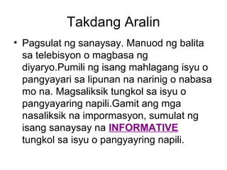 Conative, Informative at Labeling na Gamit ng Wika | PPT