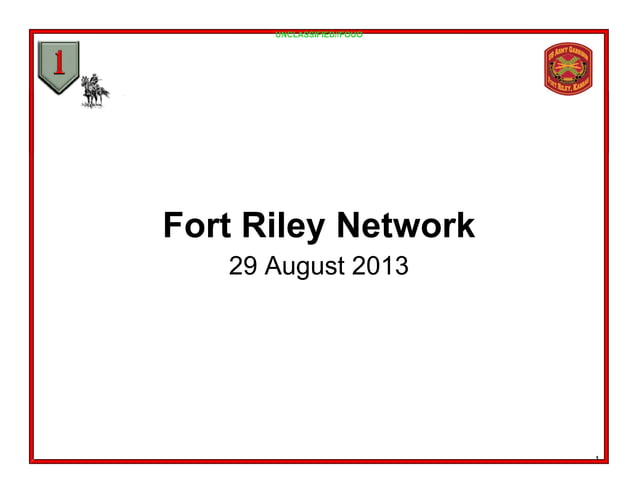 28 August 13 Ft. Riley Network slides | PDF | Crime & Harmful Acts to ...