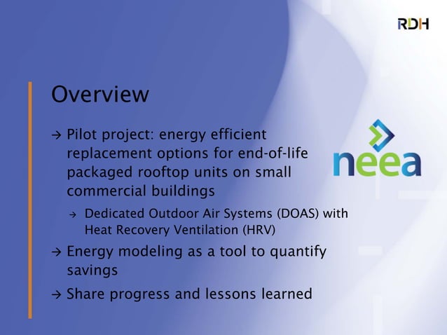 Energy Modeling of Dedicated Outdoor Air System, DOAS, for a Small ...