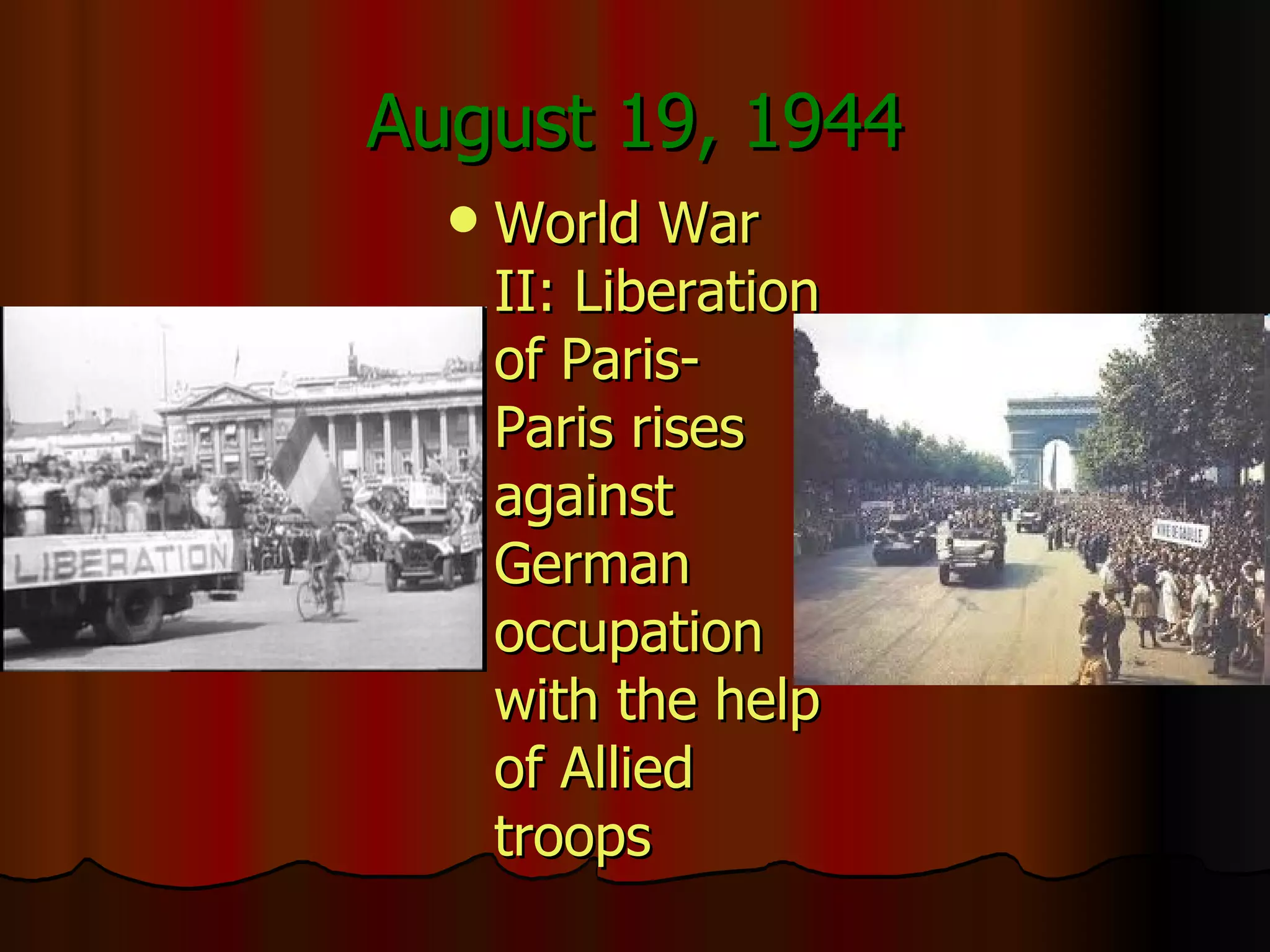 August 19 events | PPT