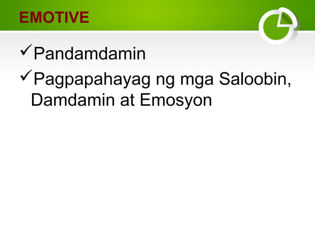 Phatic, Emotive at Expressive na Gamit ng Wika | PPT