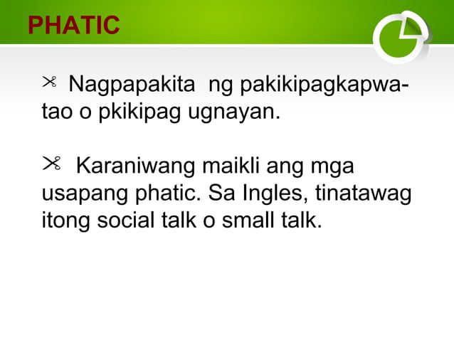 Phatic, Emotive at Expressive na Gamit ng Wika | PPT