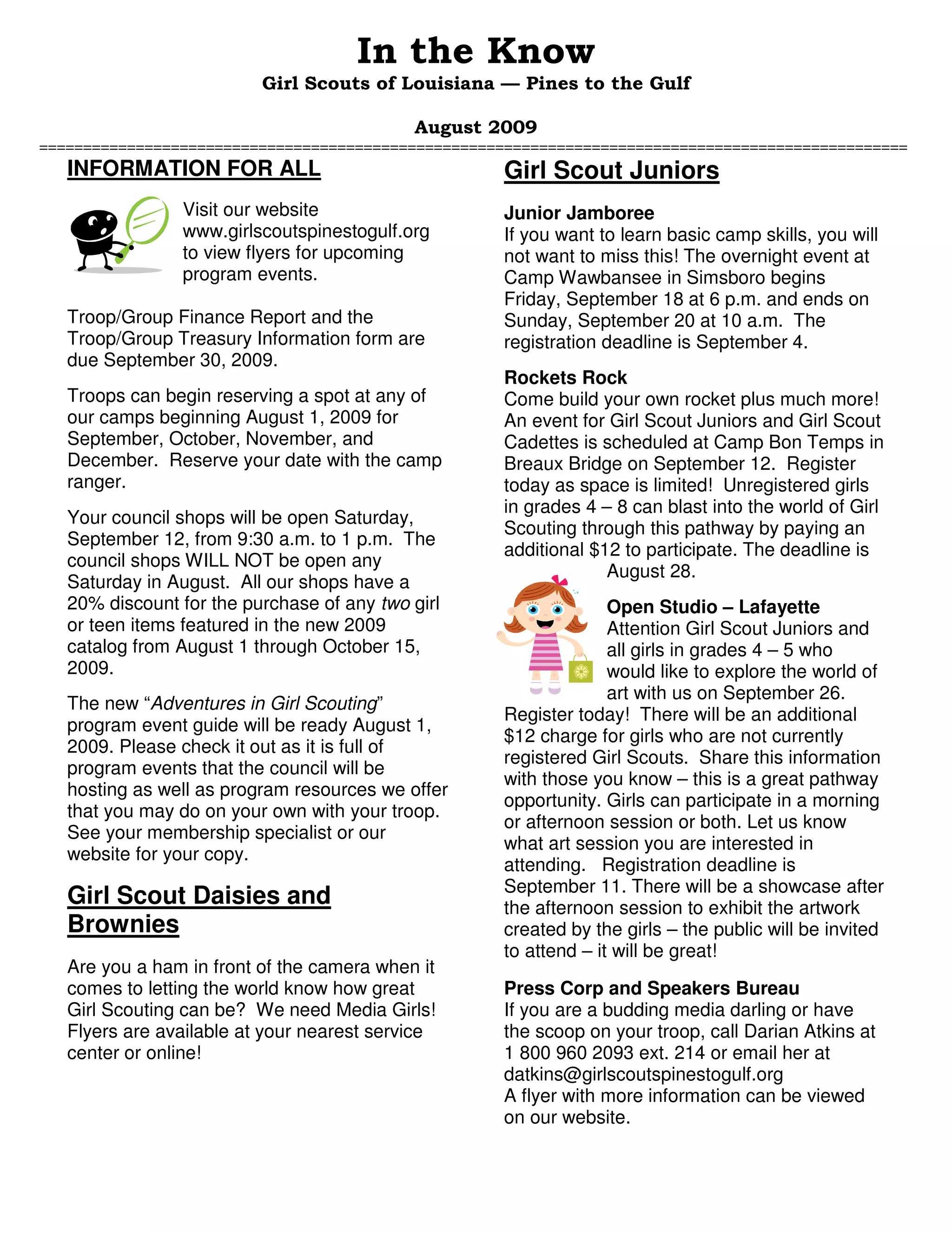 August 2009 In The Know | PDF