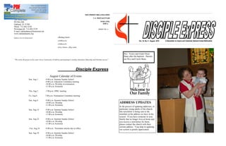 August 2010 newsletter | PDF | Christianity | Religion & Spirituality
