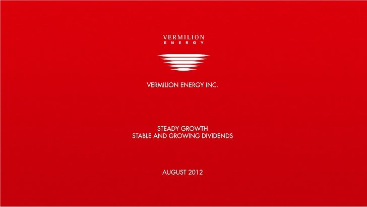 Vermilion Energy Investor Presentation