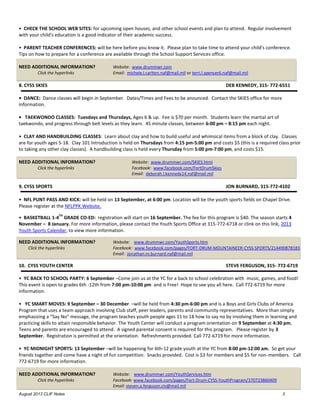 Community Leaders Information Forum (CLIF) Notes - Aug 2013 | PDF