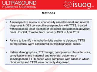 UOG Journal Club: Twin–twin transfusion syndrome: a frequently missed ...