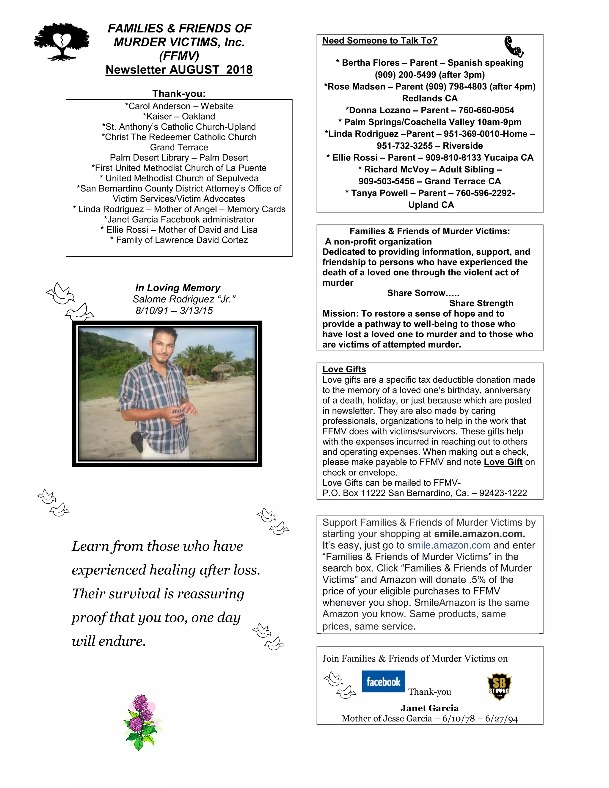 Families & Friends of Murder Victims, Inc. | PDF