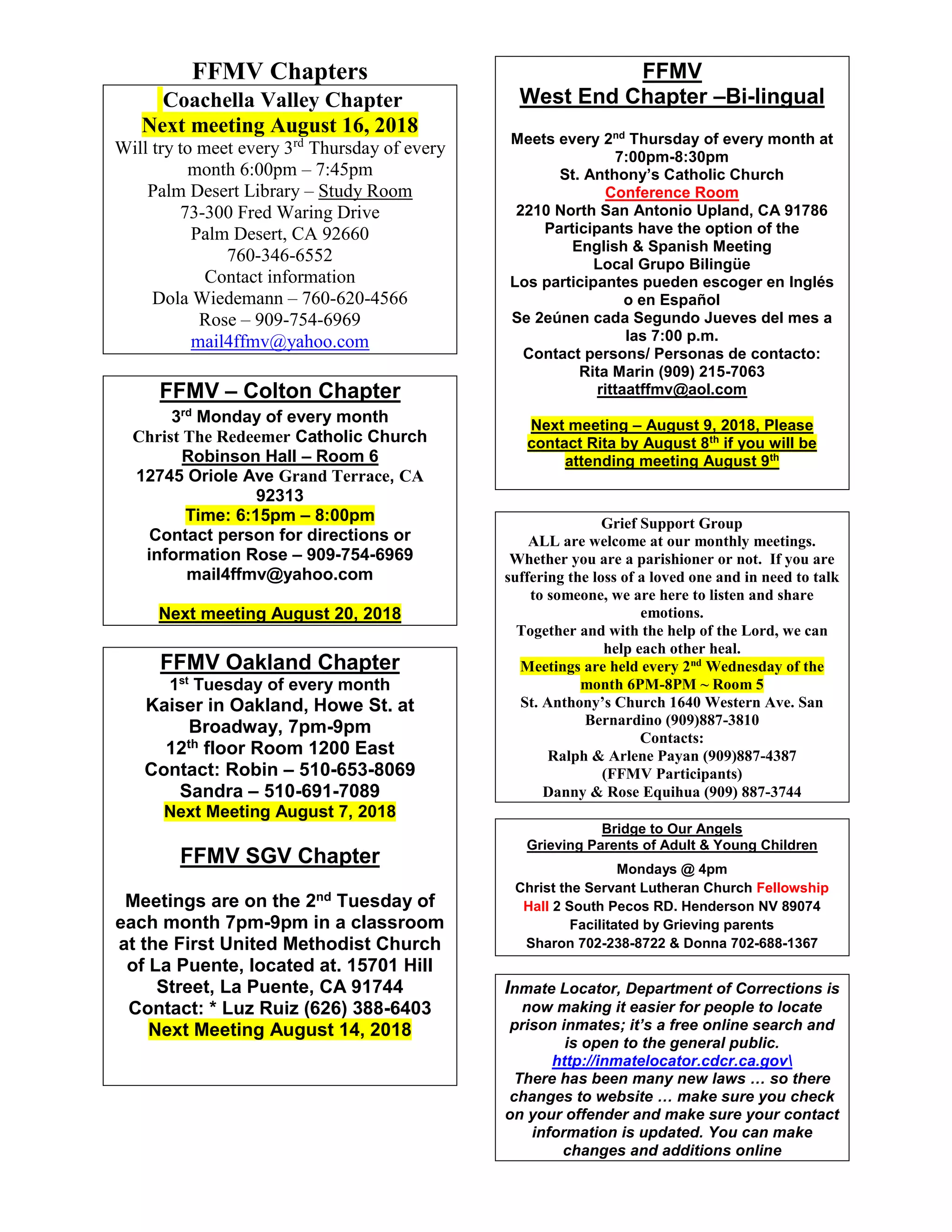 Families & Friends of Murder Victims, Inc. | PDF