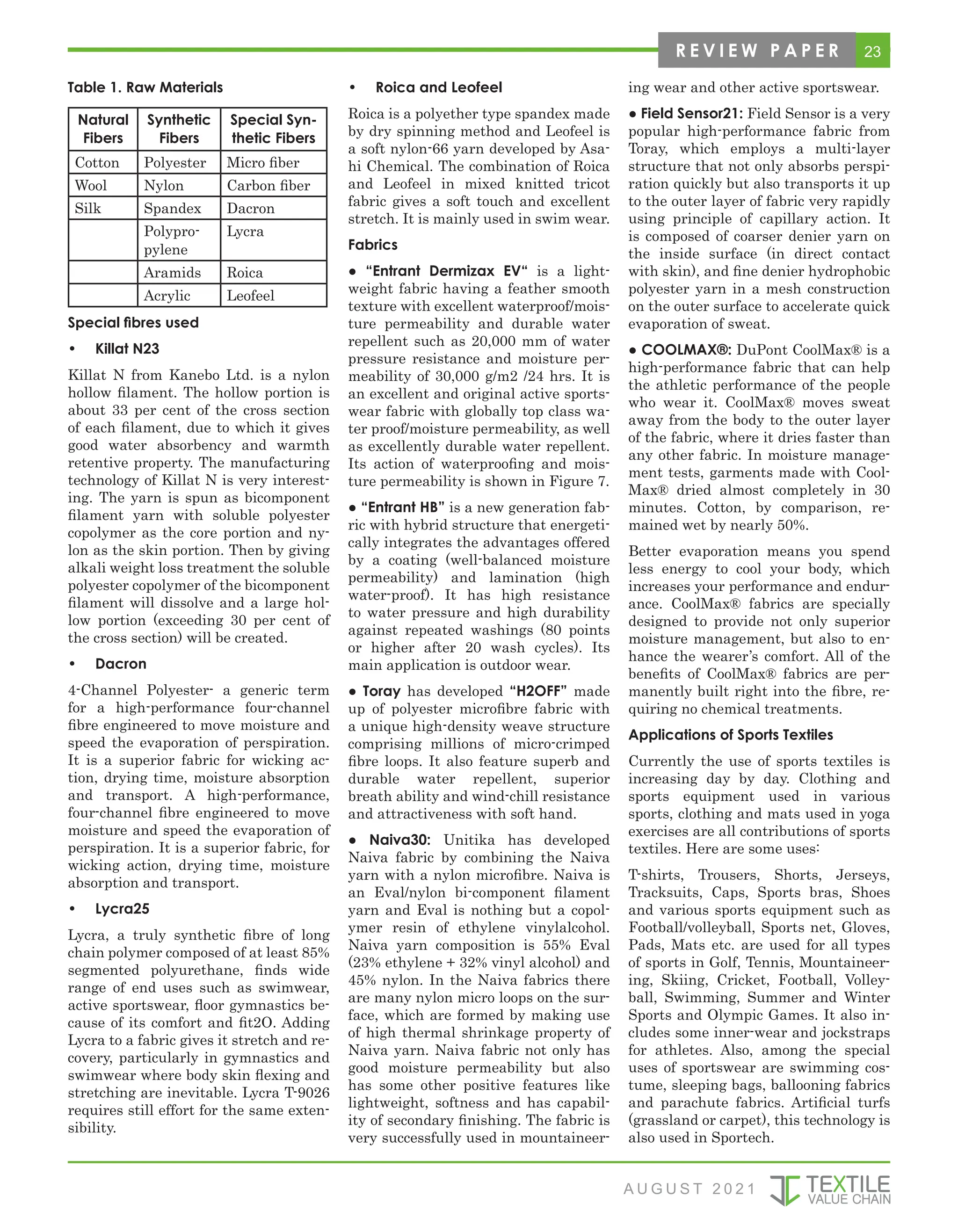 Textile Value Chain- August 2021 | PDF